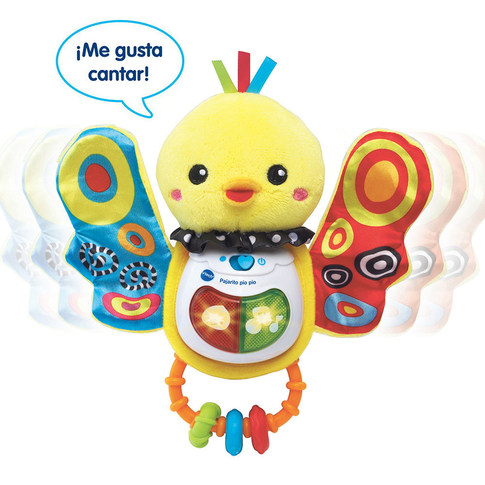 VTech - Pajarito pío pío, Sonajeros y mordedores, Juguetes Bebé 0-12 meses