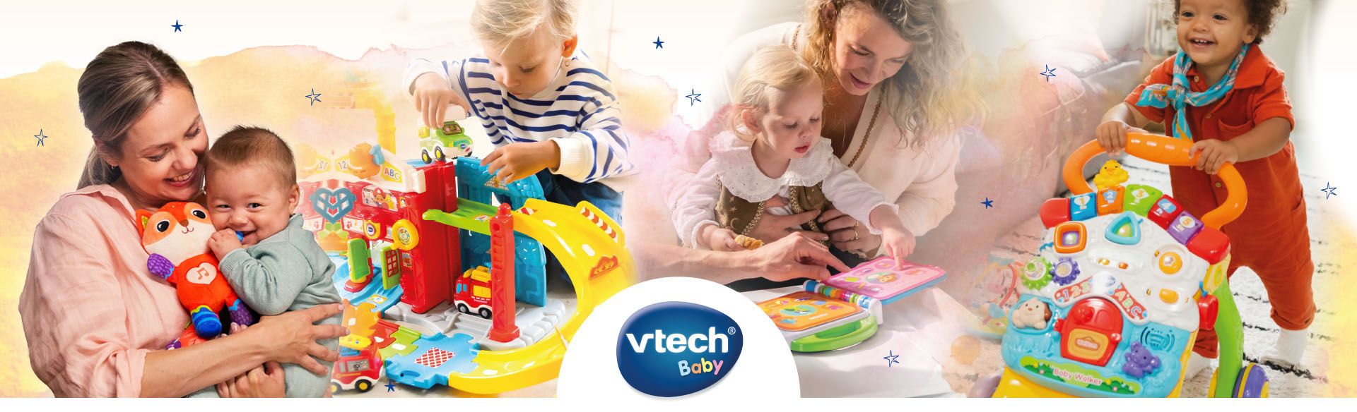Spelend leren met het babyspeelgoed van VTech