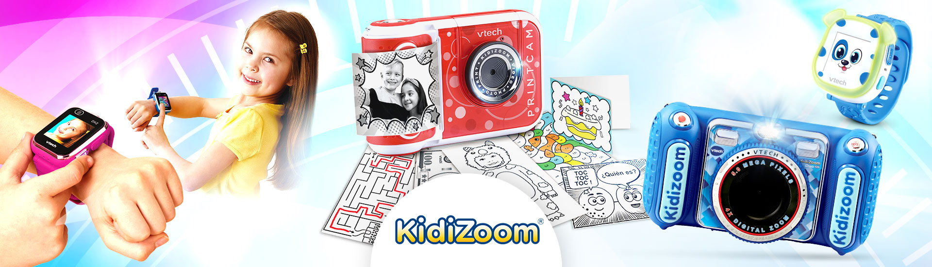 Kidizoom, cámaras de fotos y relojes para niños - VTech